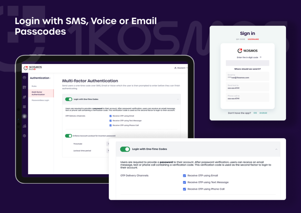New - Login with a Voice Passcode! - 1Kosmos