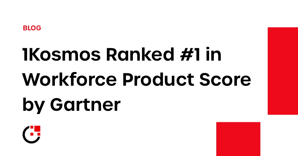 1Kosmos Ranked #1 in Workforce Product Score by Gartner