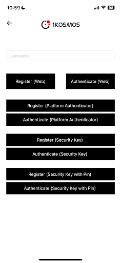 iOS FIDO2 PIN Verification and Pin Management - 1Kosmos