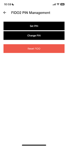 iOS FIDO2 PIN Verification and Pin Management - 1Kosmos
